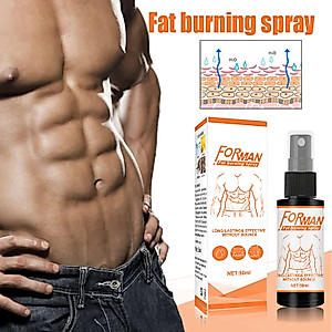 ChestFit Gynecomastia Fat Burner Spray - Chestfit Gynecomastia Heating Balm - Gynecomastia Cellulite Melting Spray - Hot Cream Cellulite Treatment - Chest Belly Fat Remove (3pcs)