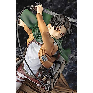 Kotobukiya Attack on Titan: Levi (Renewal Package Version) ArtFX J Statue, Multicolor