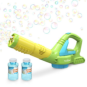 EagleStone Bubble Leaf Blower for Toddlers, Kids Bubble Blower Machine W/ Refill Solution, Bubble Mower Bubble Toys, Outside Outdoor Play Toys for Age 3-5 Age Boys Girls, Summer Toy, Party Favors