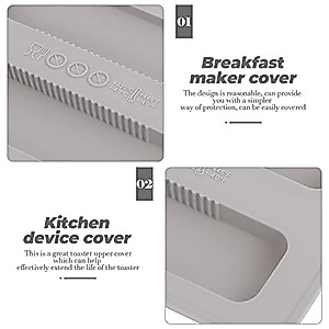 UPKOCH 2pcs Silicone Toaster Lid 2 Slice Toaster Cover Bread Maker Cover Toaster Appliance Top Cover Bread Machine Cover Sandwich Machine Part Accessories