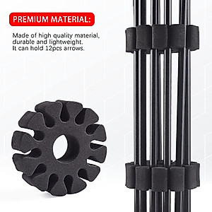 ELONG OUTDOOR 8pcs Arrow Rack Round EVA Foam Arrow Separator Holder for Outdoor Hunting Shooting Accessory