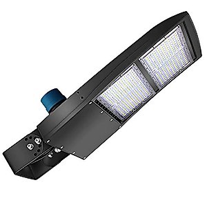 OSTEK 300W LED Parking Lot Lights LED Shoebox Street Pole Light with Dusk to Dawn Photocell, IP66 42000LM Commercial LED Area Road Lighting 5000K DLC UL