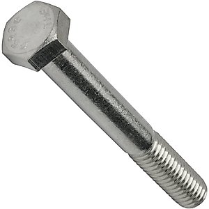 1/4-20 x 6" Hex Head Cap Screw Bolts, External Hex Drive, Stainless Steel 304, Partially Threaded, Stainless Steel, Quantity 10 by Fastenere