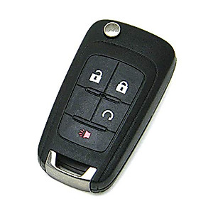 OEM Electronic 4-Button Remote Flip Key Fob Compatible With Chevrolet GMC (FCC ID: OHT01060512)