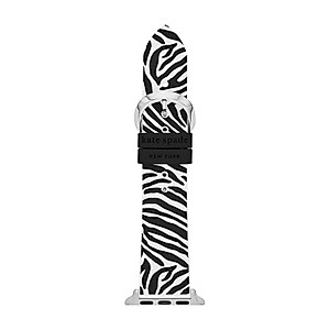Kate Spade New York women's zebra print silicone band for apple watch®, 38/40/41mm