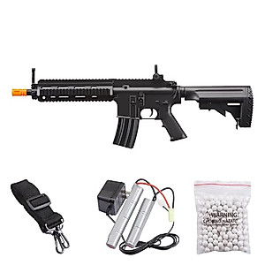 MK418 Airsoft AEG Tactical RIS w/Adjustable Airsoft Stock - Battery, Charger, 1000 Rounds 0.20g BBS Included
