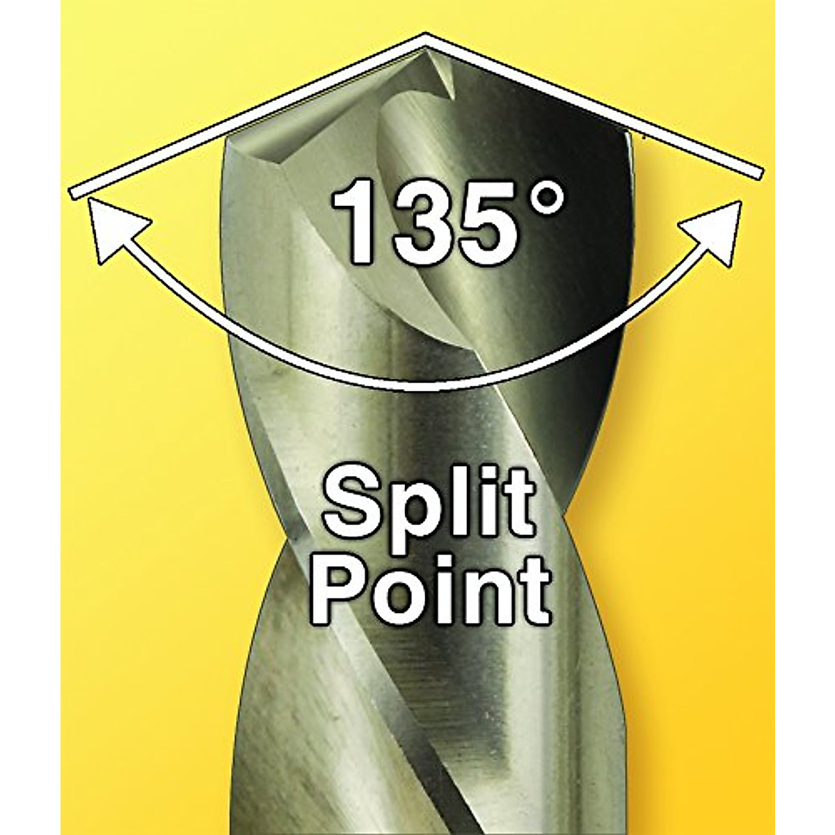 IVY Classic 01316 1/4-Inch Left Hand Drill Bit, M2 High Speed Steel, 135-Degree Point, 1/Card