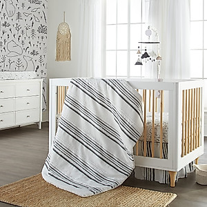 Levtex Baby Nico Set Fitted Sheet, Cotton, Charcoal