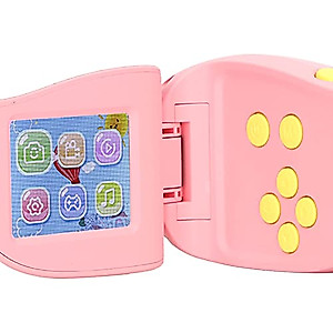 Jeanoko Mini Children Camera, Kids Digital Camera 5 Control Buttons Timed Photo Easy to Operate Multifunctional with 400Mah Battery for Child Education(Pink)