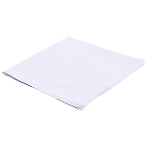 Van Heusen 6 pack Men's Fine Handkerchiefs (White- Permanent Press)