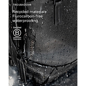 Troubadour Apex Compact Backpack 3.0 - Premium Waterproof Laptop Backpack Fits Up to 16" - Ergonomic Design for Work and Travel - Stylish Compact Backpack with 5-Year Guarantee - Black