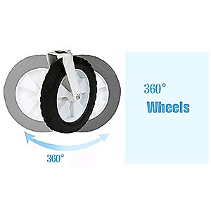 NEOCHY Trolleys,Shopping Cart Mini Oxhome Shopping Cart Portable Fold Trolley Trailer Double Brake Luggage Cart Grocery Cart/8