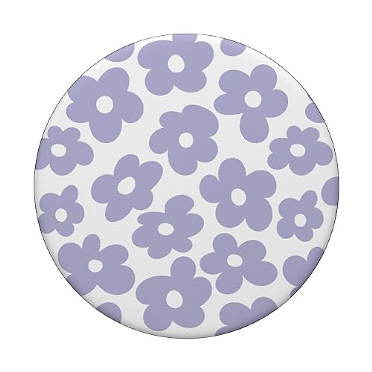 Aesthetic Lilac Light Purple Flowers Retro Daisy PopSockets Standard PopGrip