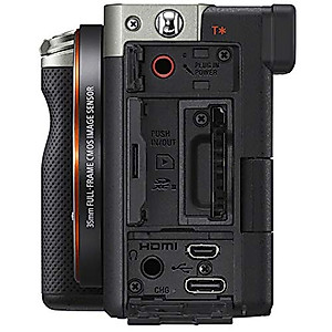 Cardinal Camera-Sony Sony Alpha a7C Mirrorless Digital Camera with 28-60mm Lens (Silver) Video Bundle + LED Video Light + Microphone + Extreme Speed 64GB Memory(20pc Bundle), full-size, ILCE7CL/B