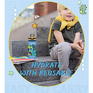 Opard 17oz Kids Water Bottle with Leak Proof Flip-Top Lid, Reusable BPA-Free Tritan for School and Travel