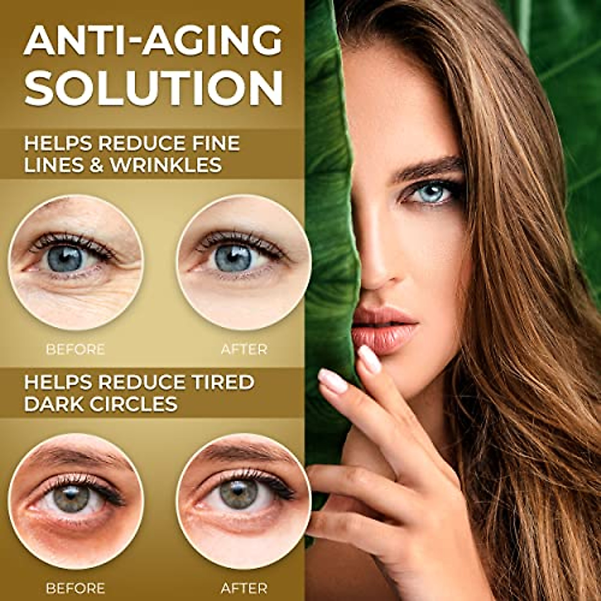 SOLID HOME GOODS Under Eye Patches- 20 Pairs - Under Eye Mask for Puffy Eyes and Dark Circles Treatment – Look Less Tired, Reduce Wrinkles, and Fine Lines, Collagen Masks for Beauty & Personal Care