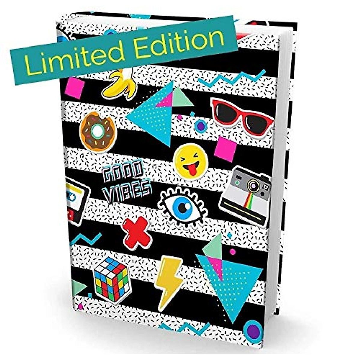 Book Sox - 6 Jumbo Prints Stretchable Book Covers with 2 Limited Editions: Unicorn and Retro and Bonus Package of Mechanical Color Pencils