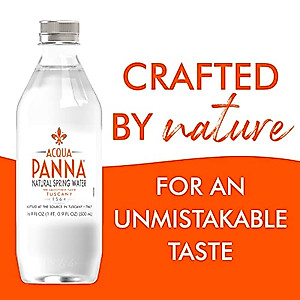 Acqua Panna Natural Spring Water, 16.9 Fl. Oz. Plastic Bottles, Pack of 24