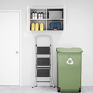 Prepac HangUps Upper Storage Cabinet - Elegant and Spacious Wall Cabinets to Maximize Your Storage, 36" Size, Classic White Finish