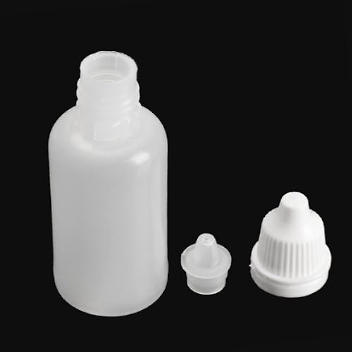 Teensery 25 Pcs Plastic Empty Squeezable Eye Liquid Dropper Bottles Dropping Bottles (30ml)