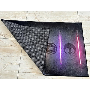 Generic Starwars Rug, Starwars Emblem Rug, Boys Room Rug NL396.3 (47”x70”)=120x180cm = 3.9 ft x 5.9 ft
