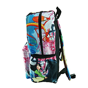 Disney Princess Mulan Deluxe Oversize Print Large 16" Backpack with Laptop Compartment - A19733