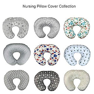 Artebona KiddyKlouds Nursing Pillow Slipcover - Breastfeeding Pillow Cover. Minky Fabric (Lavender)