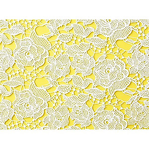 Global Sugar Art Rose Damask Silicone Lace Mat by Chef Alan Tetreault