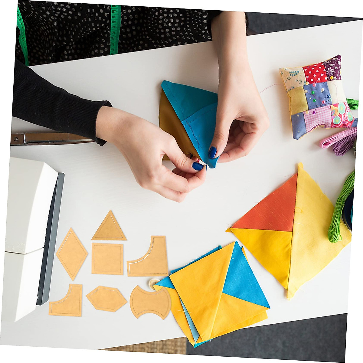 KONTONTY Patchwork Crafting Molds 27 Sets of Acrylic Quilting Templates Sewing and Craft Templates for Quilting