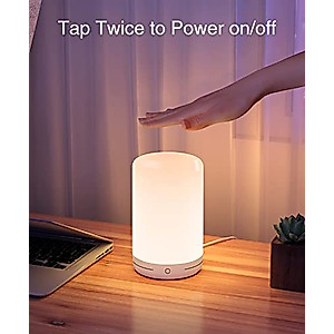Beantech Smart Lamp, WiFi Smart Desk Lamp Compatible with Alexa & Google Assistant for Voice Control, Ideal for Bedside Lamp or Table Lamp, Multi-Color, Dimmable, Smart LED Lamp, (Packaging May Vary)