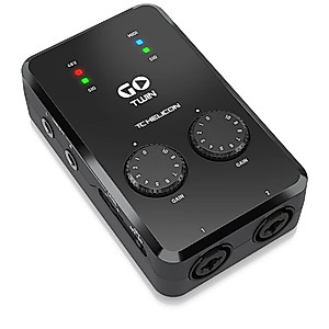TC-Helicon GO TWIN High-Definition 2 Channel Audio/MIDI Interface for Mobile Devices