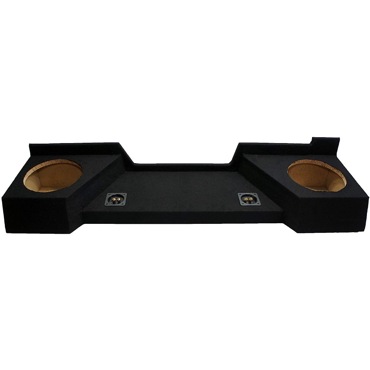 American Sound Connection Compatible with Chevy Silverado or GMC Sierra Full Size Extended Cab Truck 2007-2013 Dual 10" Subwoofer Sub Box Speaker Enclosure