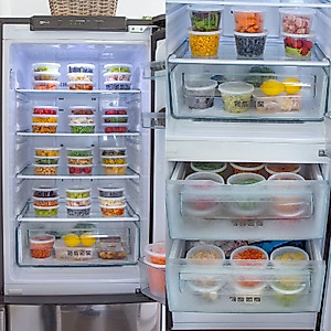 12 Pack 32 oz Food Storage Containers with Lids BPA-Free Leakproof Round Deli Cups Freezer Microwave Safe Meal Prep Containers Airtight Plastic Disposable Takeout Bowls for Kitchen and Restaurant Use