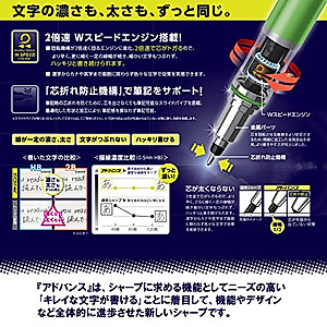 uni Kuru Toga Advance - Auto Lead Rotating Mechanical Pencil, 0.5mm (Navy)