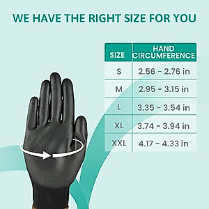 Ansell 48-101-9 Sensilite Gloves, Size 9, Black (Pack of 12)