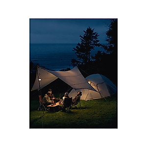 Snow Peak Takibi Tarp Hexa Set Waterproof Campfire Tarp, M (TP-440S-US)