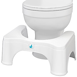 Squatty Potty Original Toilet Stool 2.0 Base 7", White, 1 Count