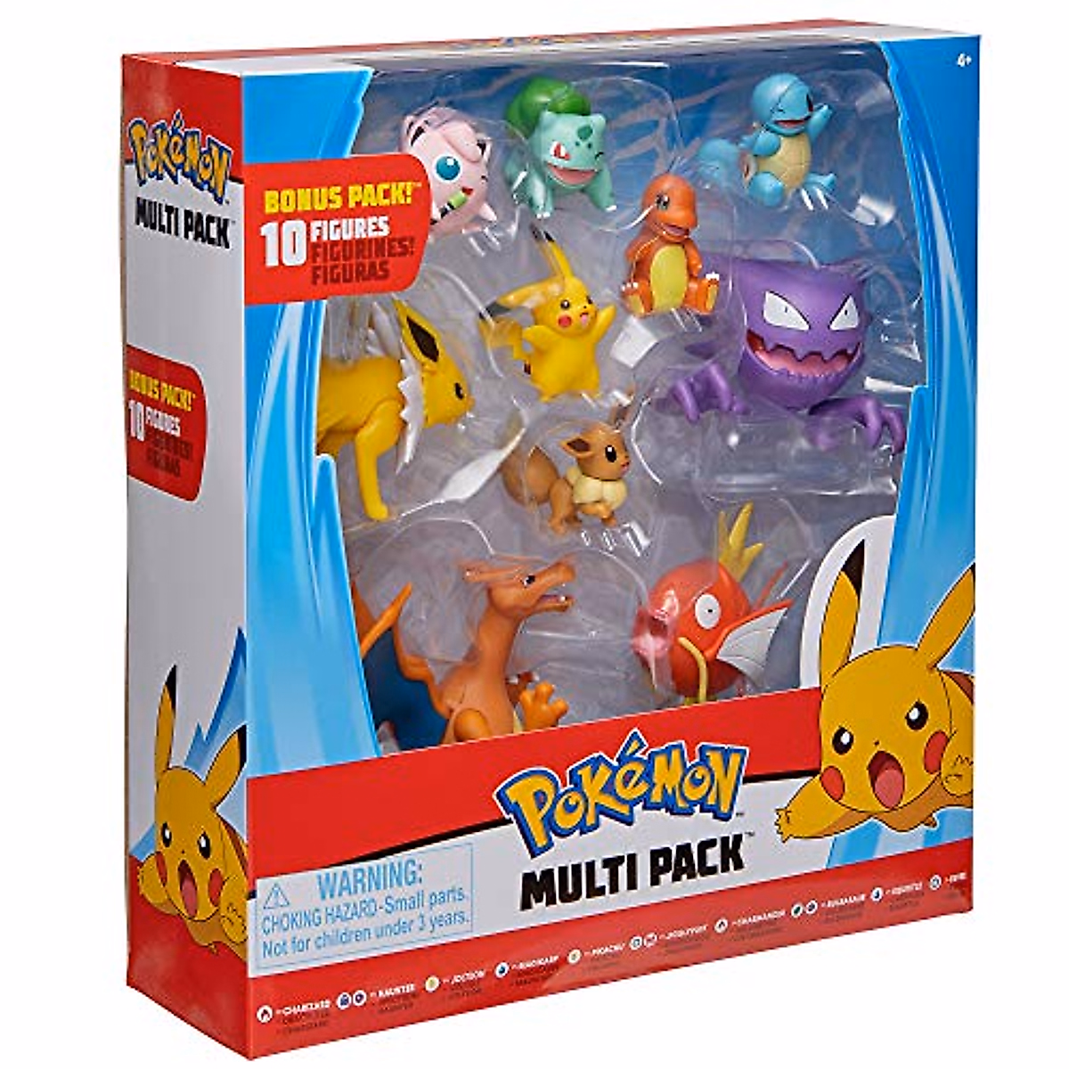 Pokemon Ultimate 10-Pack Battle Figures 2"-4.5" - Pikachu, Charmander, Squirtle & More (Amazon Exclusive)