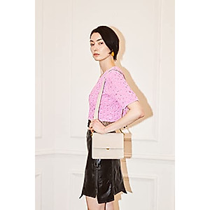 JW PEI Women's Mini Flap Crossbody (Ivory Lizard)