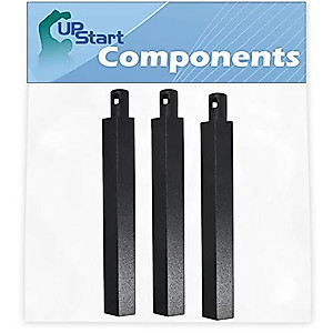 UpStart Components 3-Pack BBQ Gas Grill Tube Burner Replacement Parts for Part Number 26301 - Compatible Barbeque 16" Cast Iron Pipe Burners