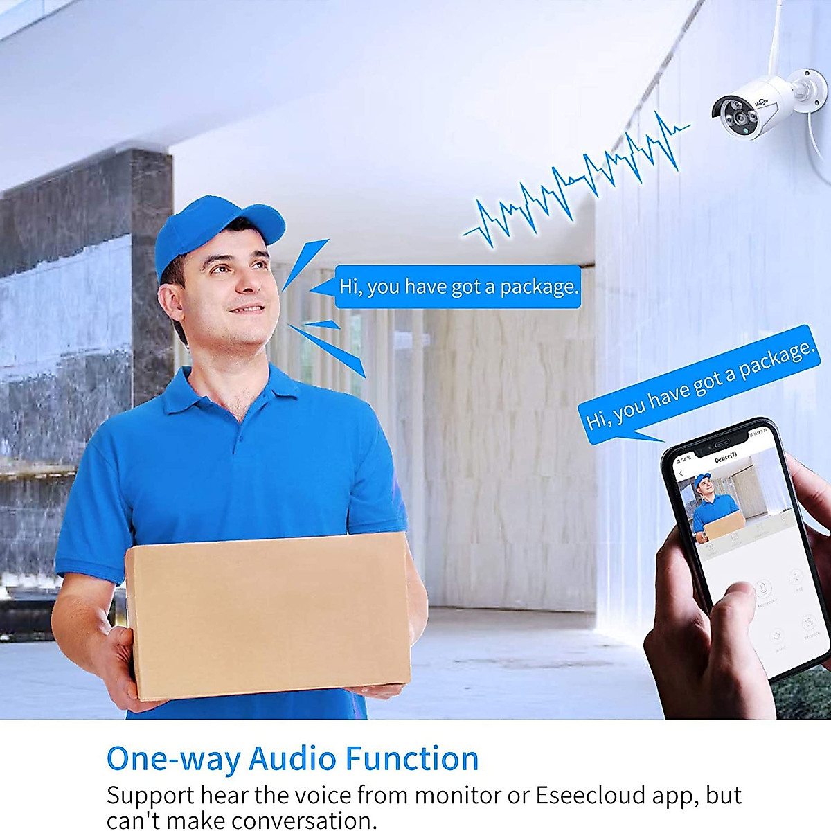 [10CH Expandable, 2K] Hiseeu All in one with 12" LCD Monitor 3TB Hard Drive, Wireless Security Camera System, Home Business 5MP Dual WiFi NVR 4Pcs 3MP Outdoor Bullet IP Cameras Night Vision Waterproof