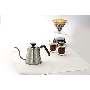 Hario V60 "Buono" Drip Kettle Stovetop Gooseneck Coffee Kettle 700ml, Stainless Steel, Silver