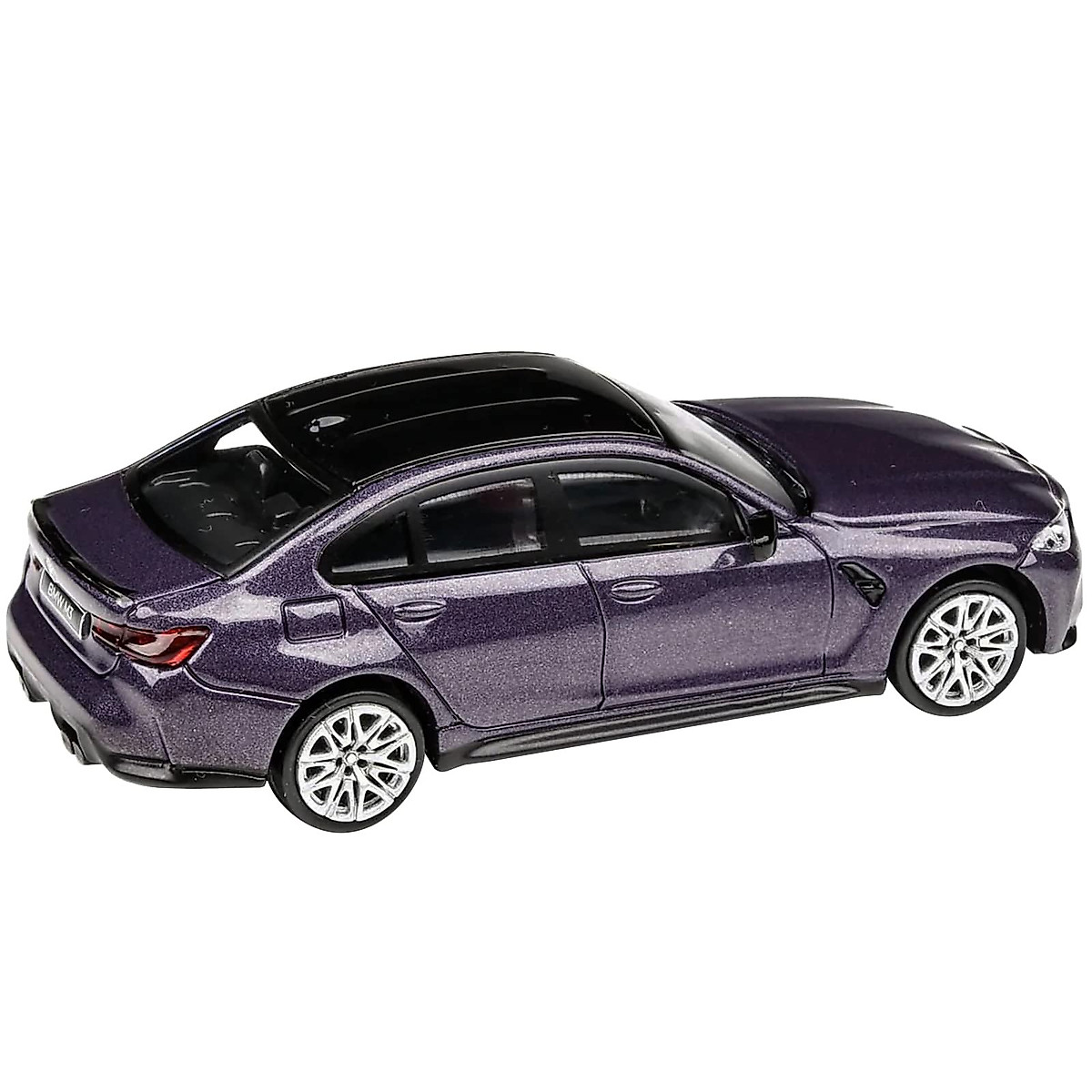 2020 M3 G80 Twilight Purple Metallic with Black top 1/64 Diecast Model Car by Paragon Models PA-55207