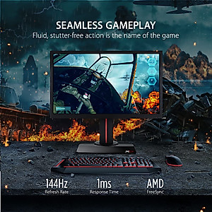 ViewSonic XG2402 24" 144Hz 1ms 1080p FreeSync, ColorX Mode Gaming Monitor HDMI, DisplayPort (Renewed)