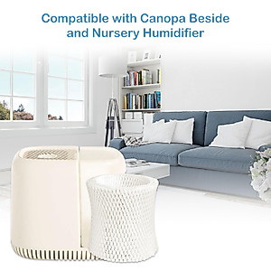 Humidifier Wick Filter Replacement Compatible with Canopy Nursery Humidifiers ONLY, Multi-Layer Filter Made with Wood Pulp, Paper Filter, 3-Pack