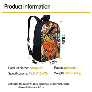 3D Printing Cartoon Backpack Traveling Multipurpose Anime Backpack With Adjustable Straps -04