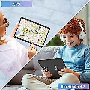 Tablet 10.1 inch Android 11 Tablet 2023 Latest Update Octa-Core Processor with 64GB Storage, Dual 13MP+5MP Camera, WiFi, Bluetooth, GPS, 128GB Expand Support, IPS Full HD Display (Black)