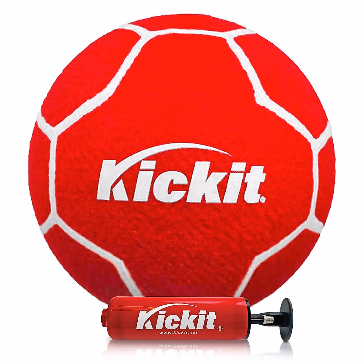 Kickit Soccer Tennis Ball | The Official Soft Soccer Ball of Soccer Tennis, Soccer Training, Freestyle Soccer and Juggling | Size 5 (Red Ball)