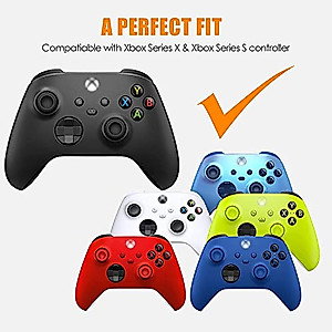 Bumpers Replacement LB RB Button for Xbox Series X/S Controllers (2 black)