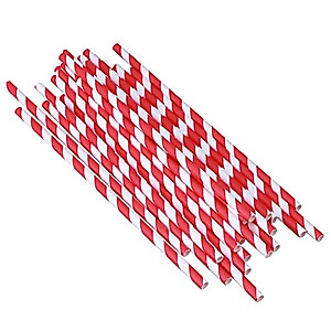 25 Pcs Paper Straws Bulk Cocktail Drink Stirrers Beverage Straws Eyedropper Party Stuff Party Supplies Birthday Party Straw Colorful Straws Drinking Straw Striped Paper Degradable